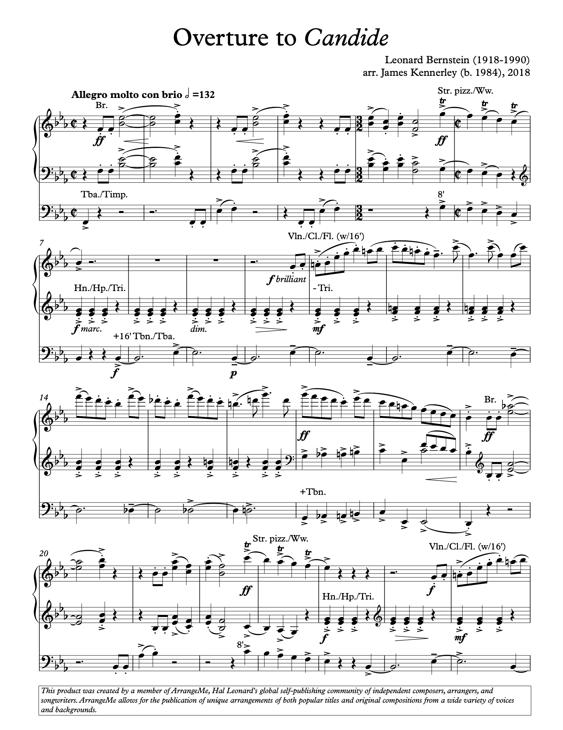 Bernstein: Candide Overture, transcribed for organ — James Kennerley